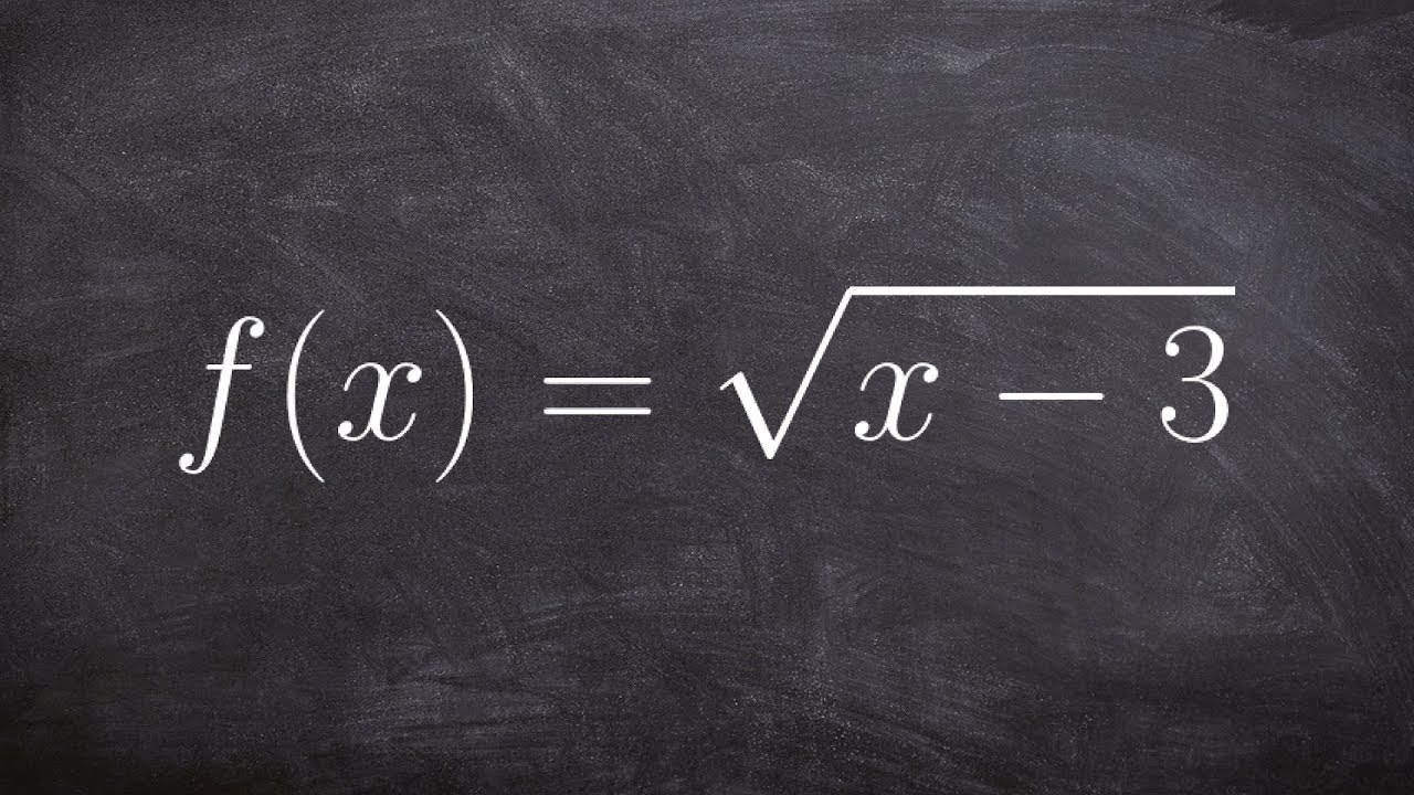 Writing the inverse of a function given a square root