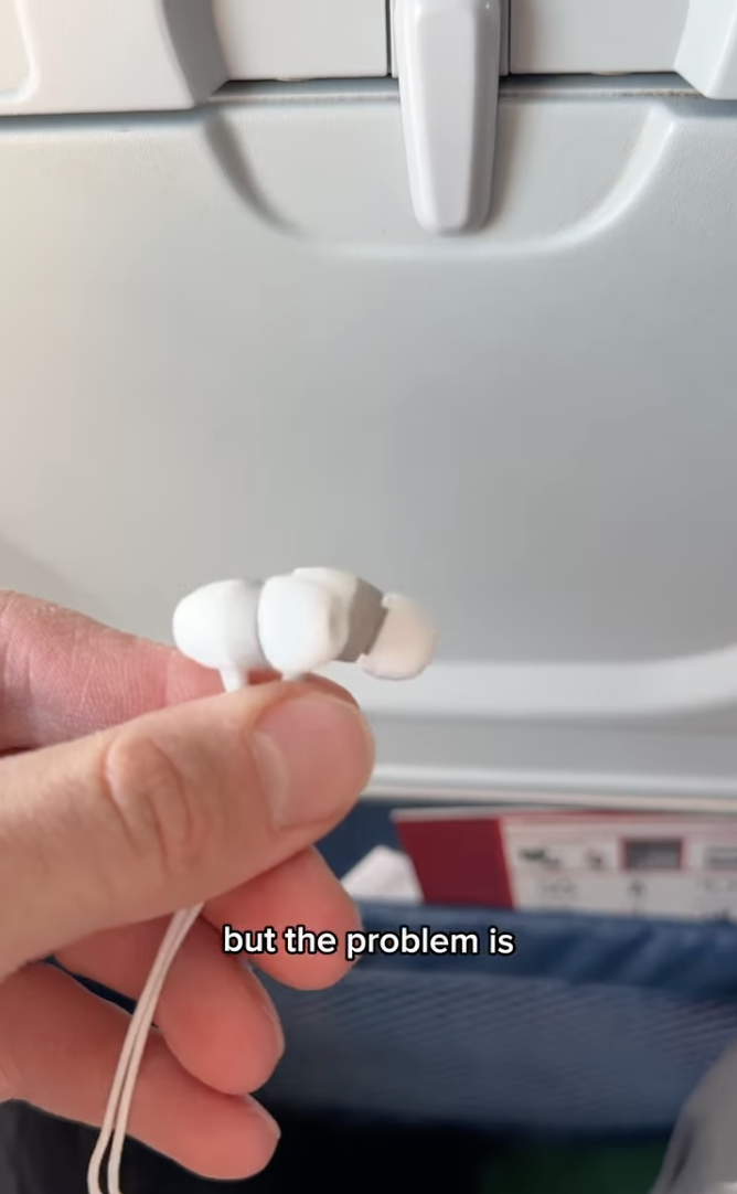 How I enjoy in-flight movies with earbuds
