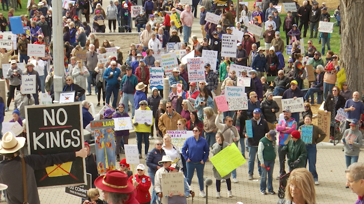 No Kings 3.0 protest draws thousands to Topeka Capitol