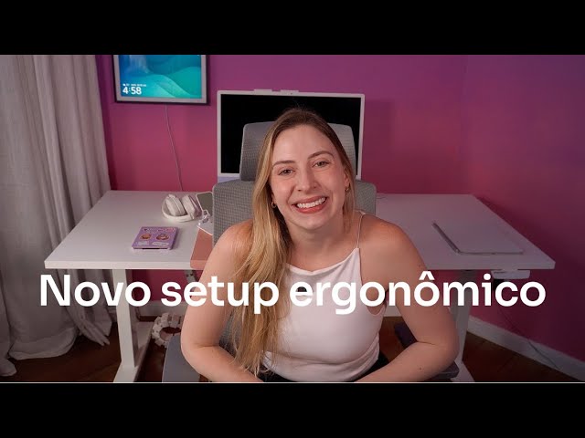 Setup minimalista branco: montando minha mesa Slikdesk Lift (com ...