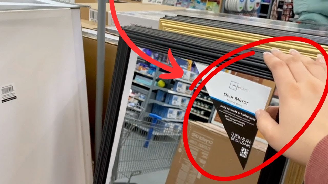 Buy a Walmart mirror (this is brilliant!)