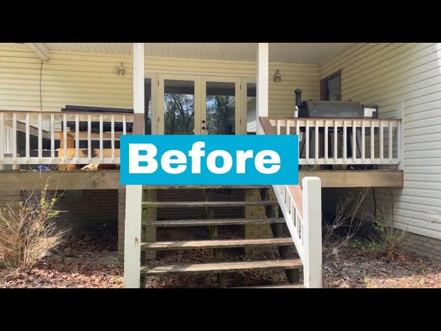 She hated her dingy deck, so look what she did!