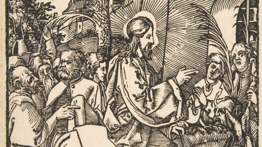 What do palms symbolize on Palm Sunday?