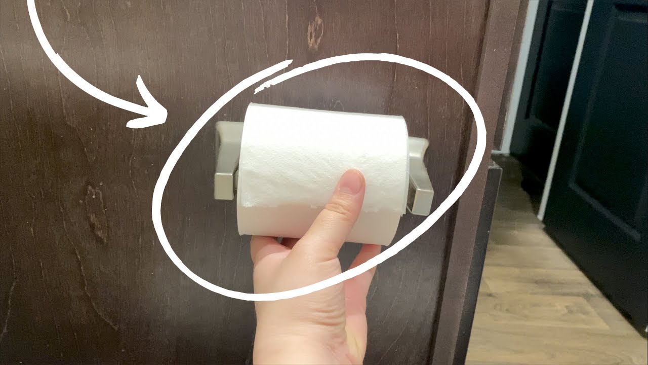 Dip toilet paper in water for this brilliant idea!