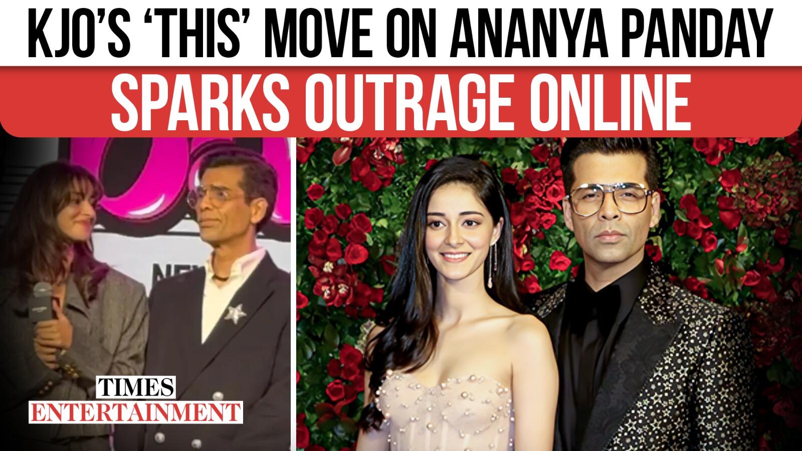 Karan Johar’s viral gesture with Ananya Panday sparks debate — netizens ...