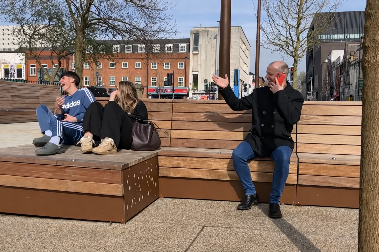 Public prank features uncomfortable phone conversations