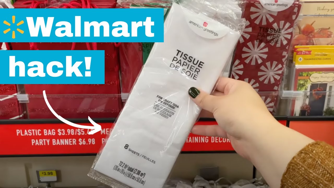 The $1 Walmart tissue paper hack everyone's copying for Christmas!