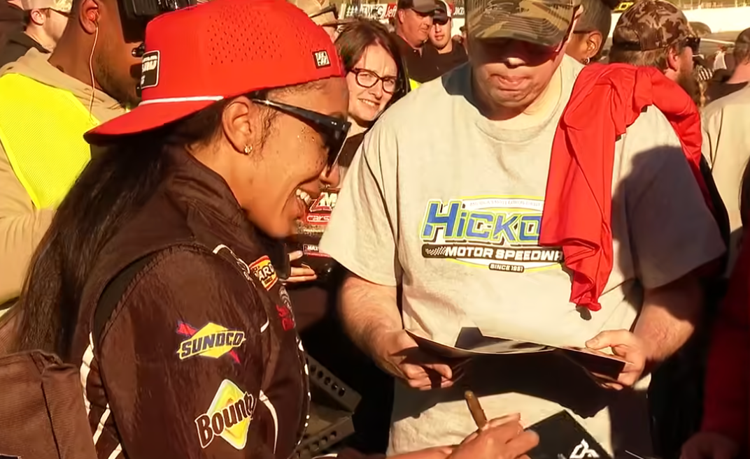 Dystany Spurlock becomes first Black woman to compete in a NASCAR ...