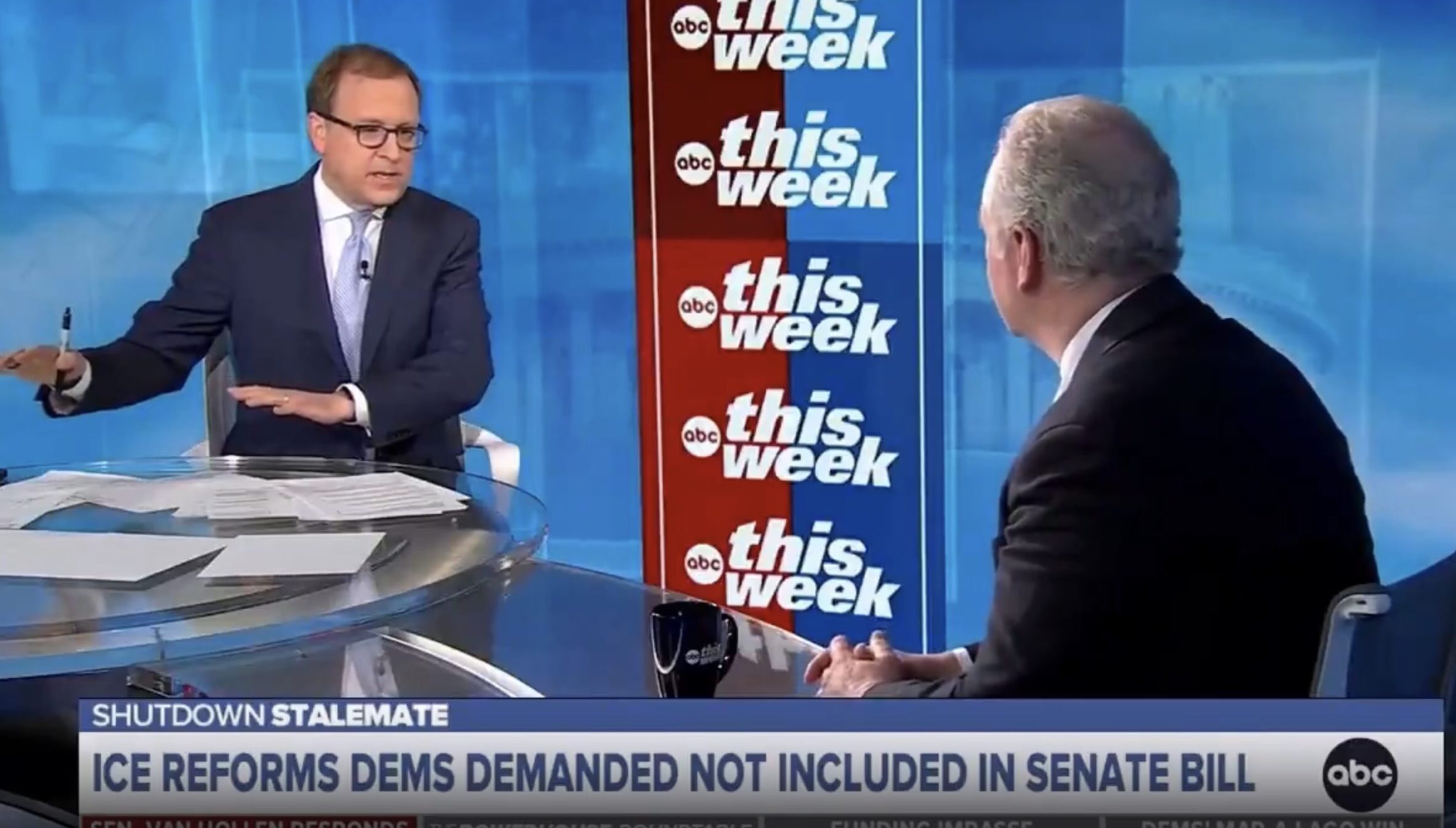 That's just a fact! ABC's Jonathan Karl tussles with Senate Democrat on ...