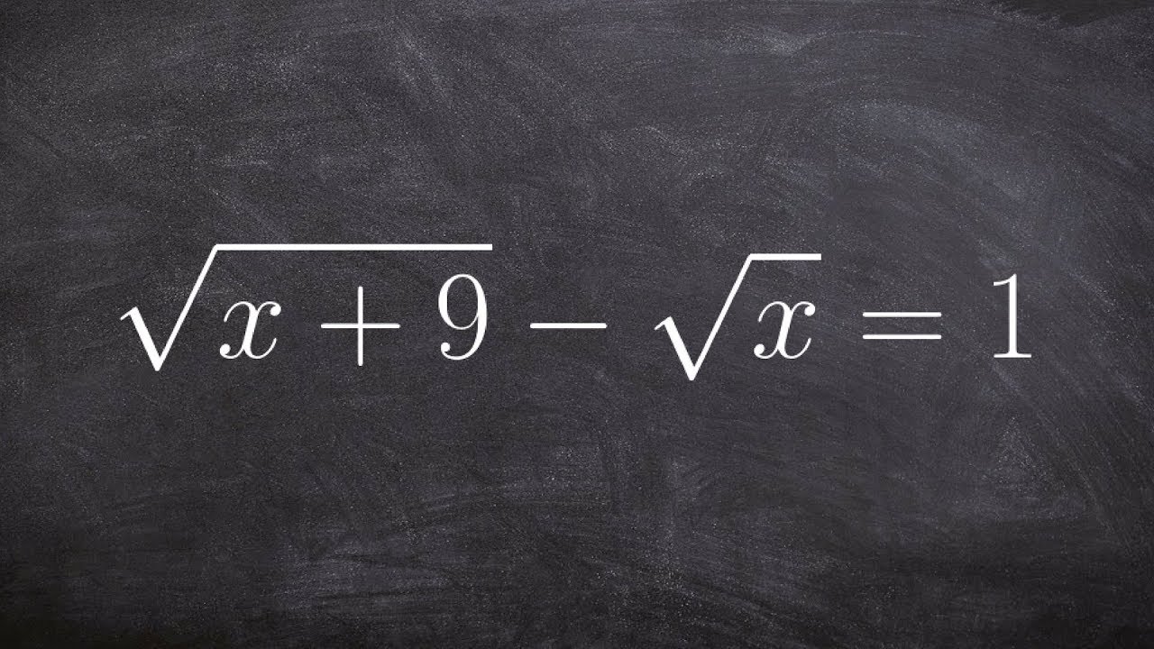 Solving an equation with the difference of two radical expressions