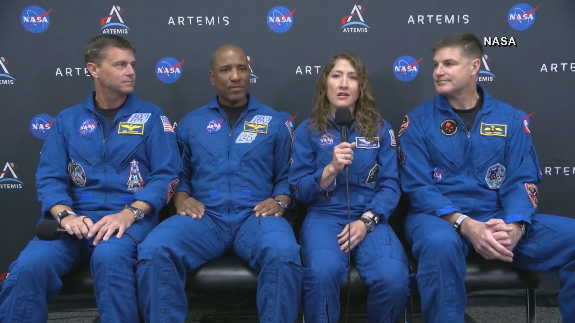 NASA Artemis crew members prepare for Wednesday's lunar leap