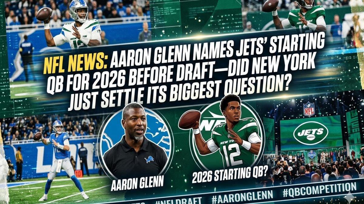 NFL news: Aaron Glenn names Jets starting QB for 2026 before draftdid ...