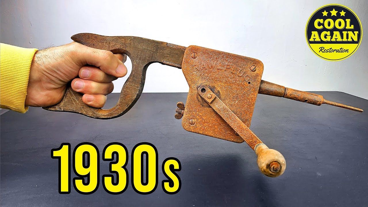 1930 Belgian hammer drill makeover