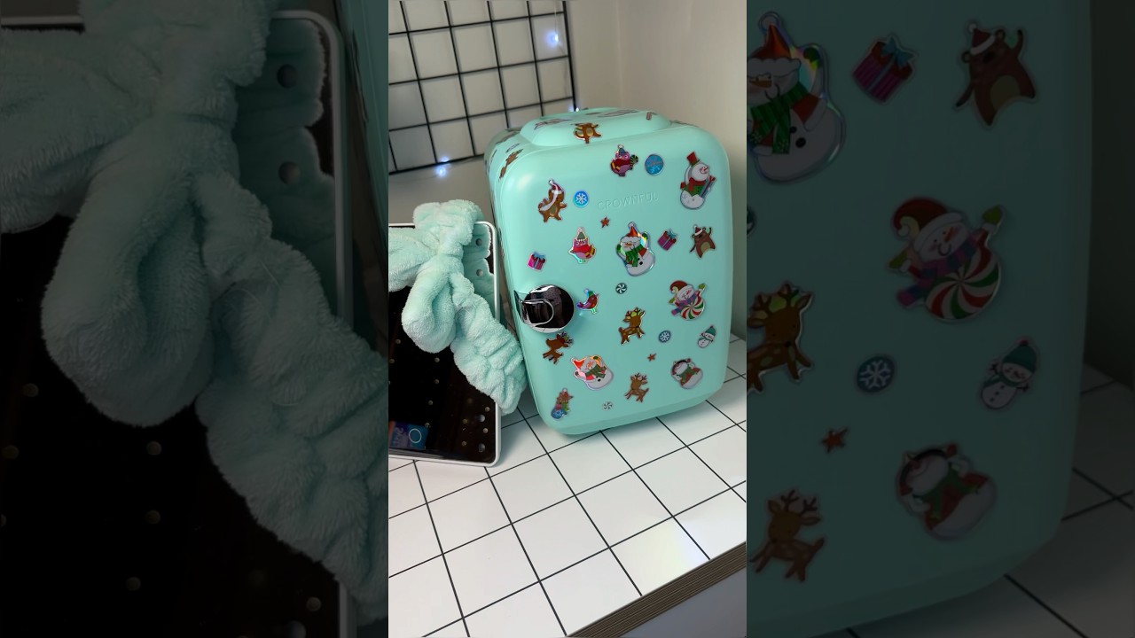 From spooky to sparkly: Christmas makeover for my beauty fridge!