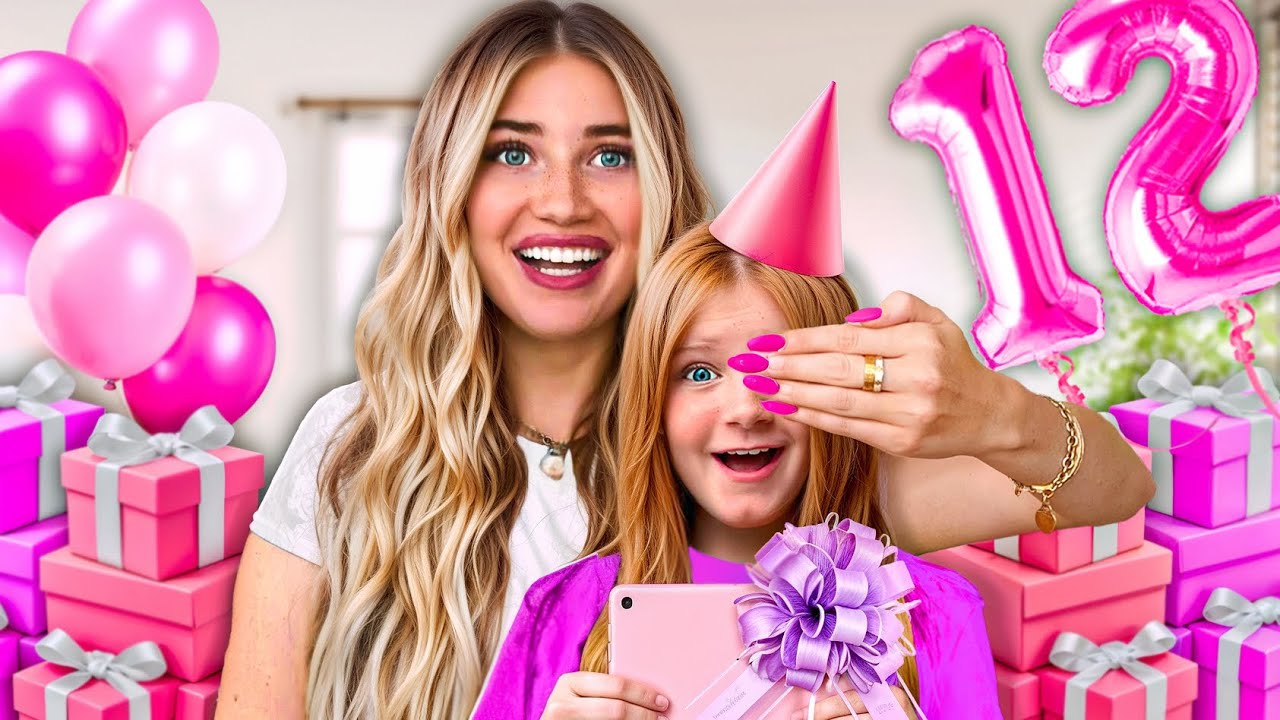 Surprising my sister with 12 gifts for her 12th birthday!
