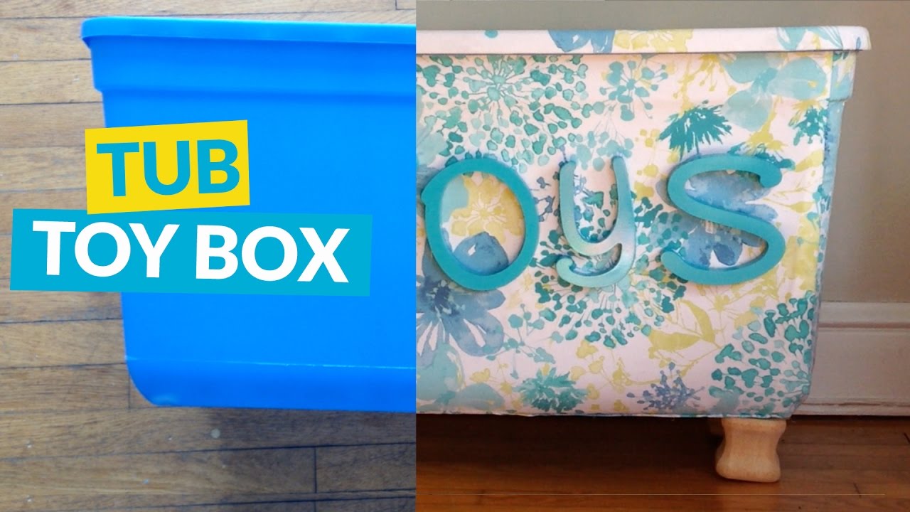 DIY toy storage: How to make a cute 🧸toy box🧸 in 1 minute