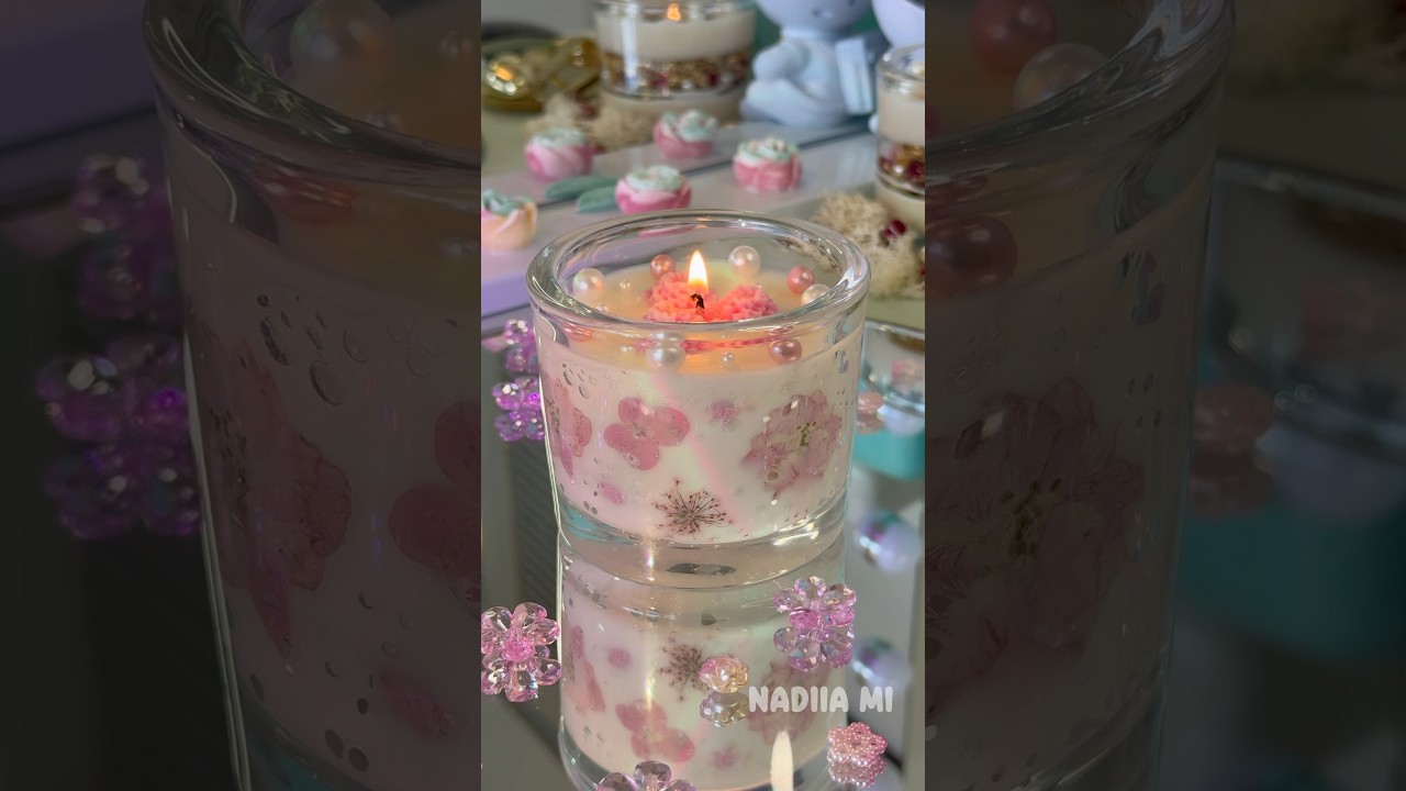 Satisfying DIY candle making | Aesthetic + ASMR 🌸