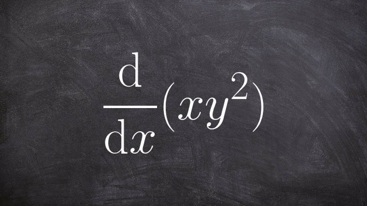 Implicit differentiation using the product rule