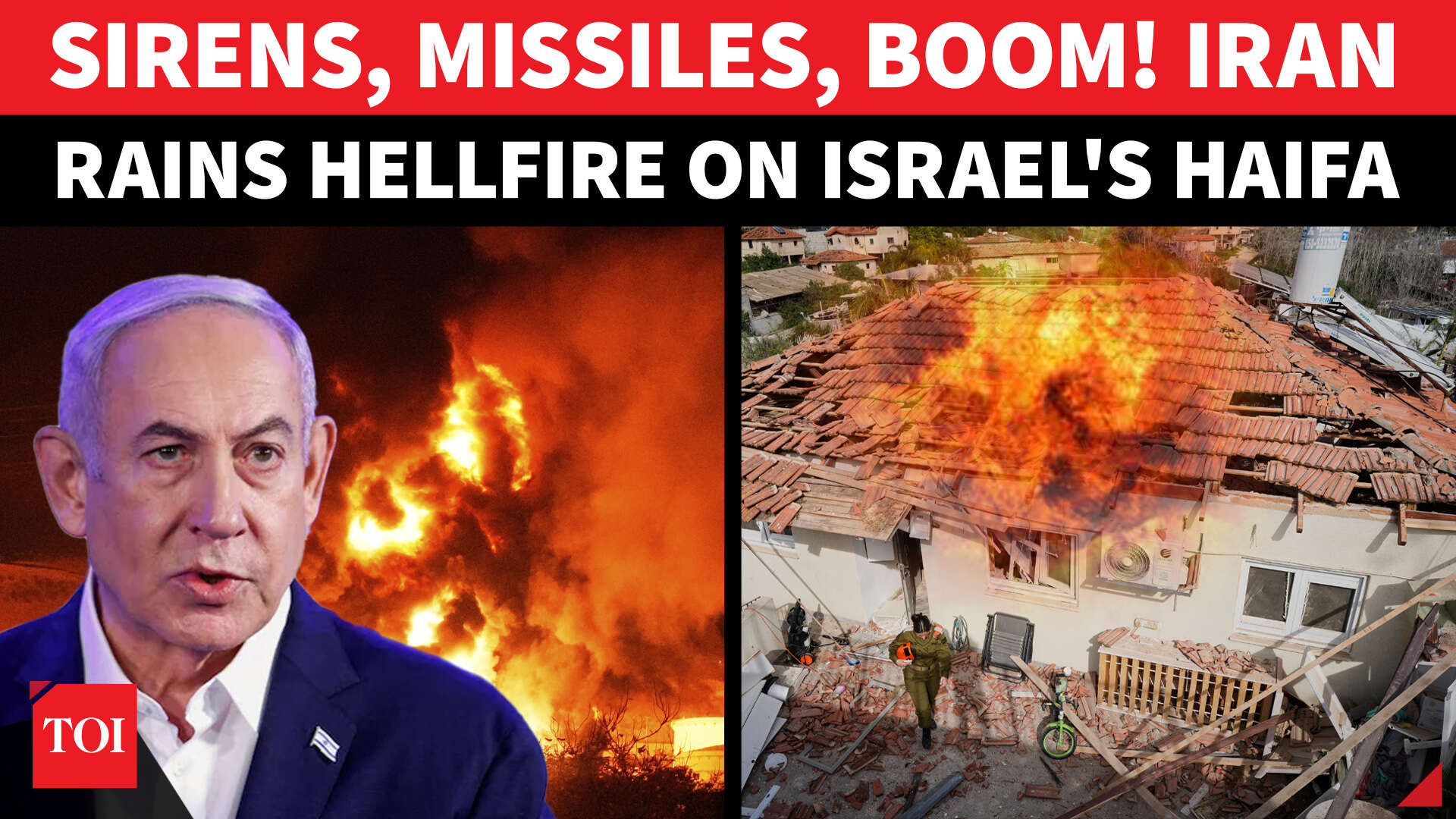 On cam: Iran bombs Israeli cities; Haifa under massive attack, 'Heavy ...