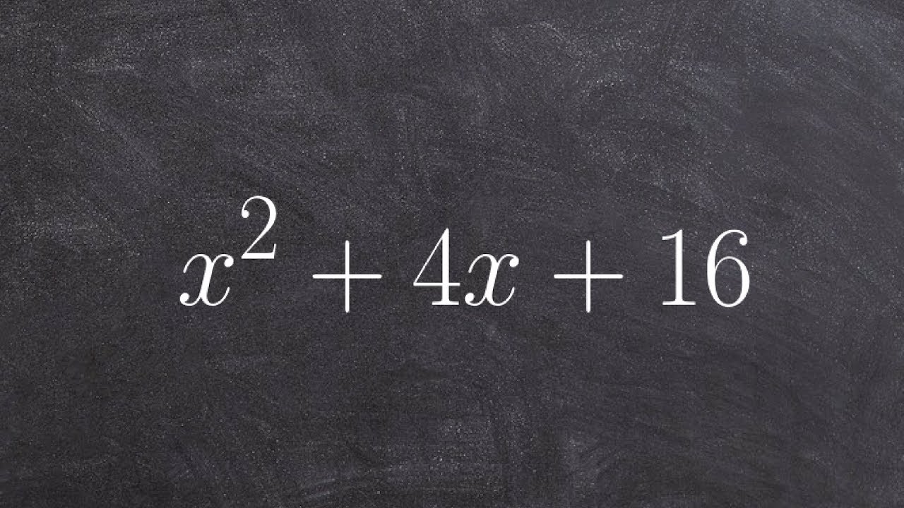 How do you factor a perfect square trinomial?