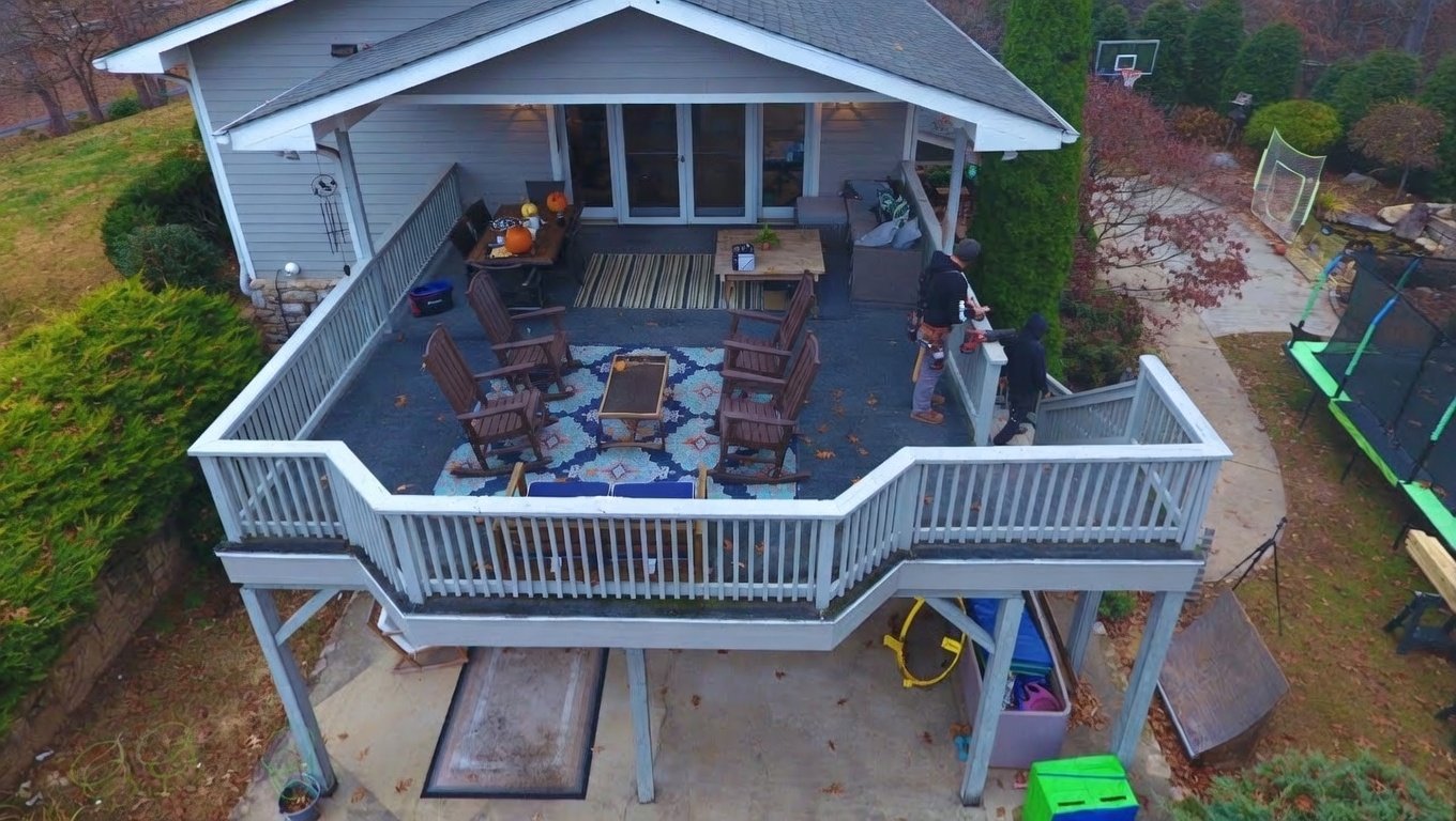 My rotting deck collapsed! Complete rebuild & repair