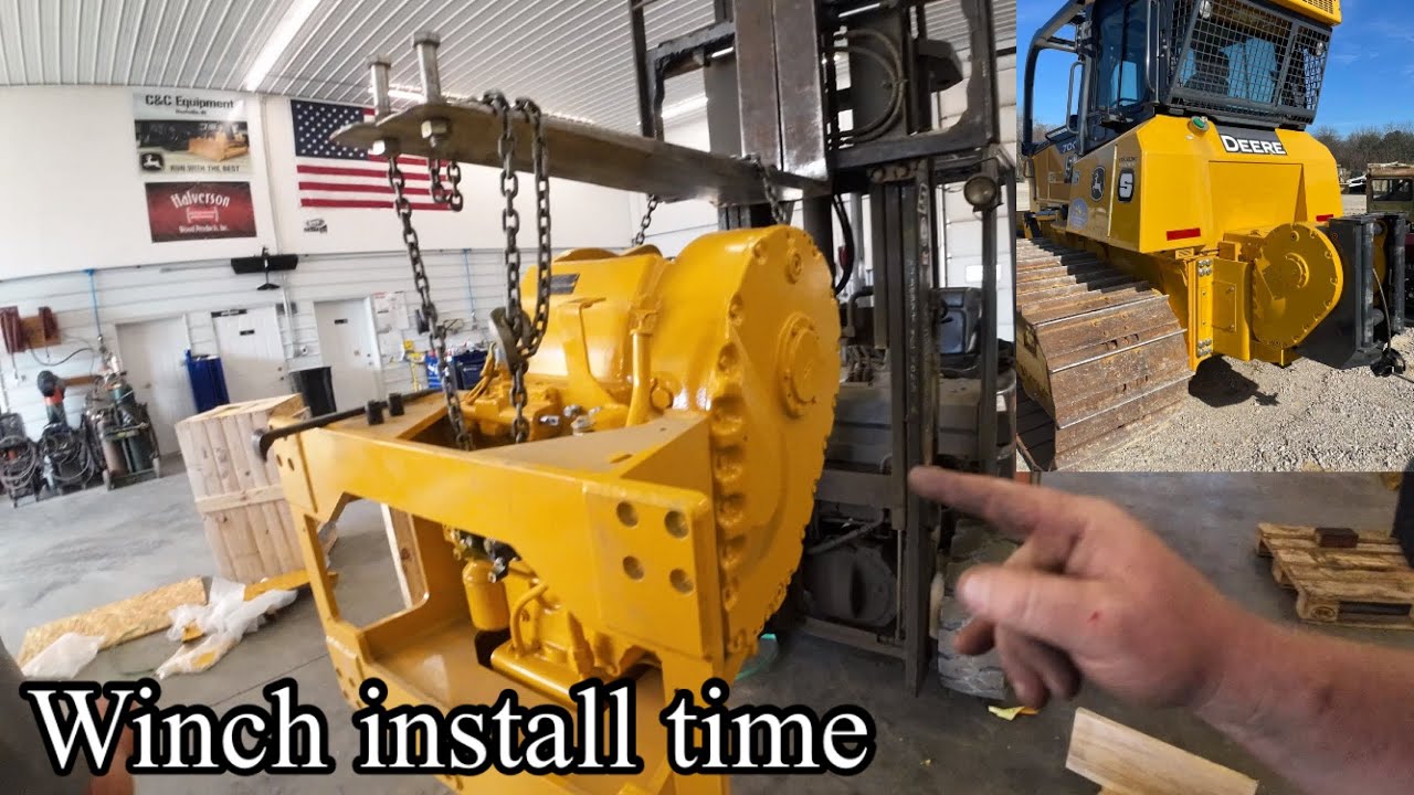 I installed a new winch on a John Deere! 🚜