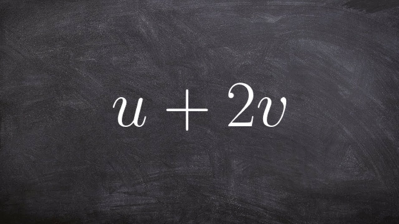 Graphing and adding two vectors to find the resultant vector