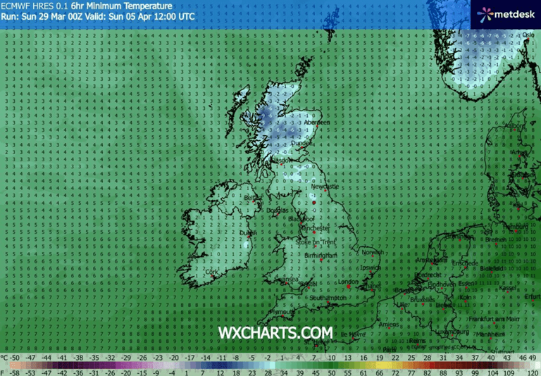 Cold plunge set to continue into next month as parts of Britain to see ...