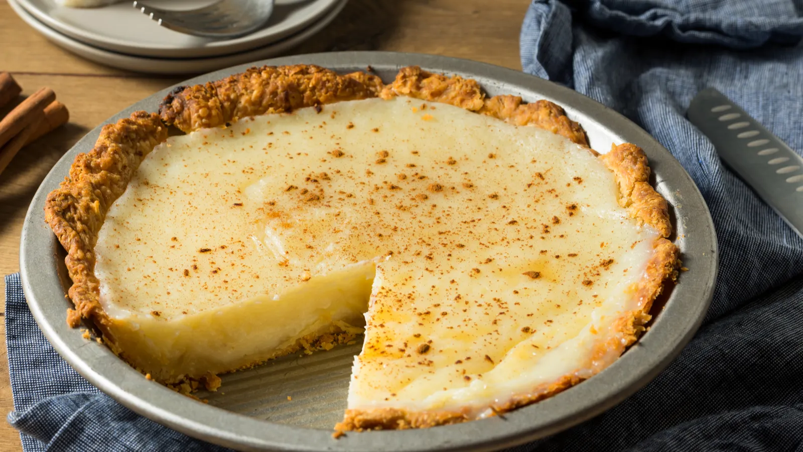 This creamy sugar pie might be the easiest dessert you’ll ever make