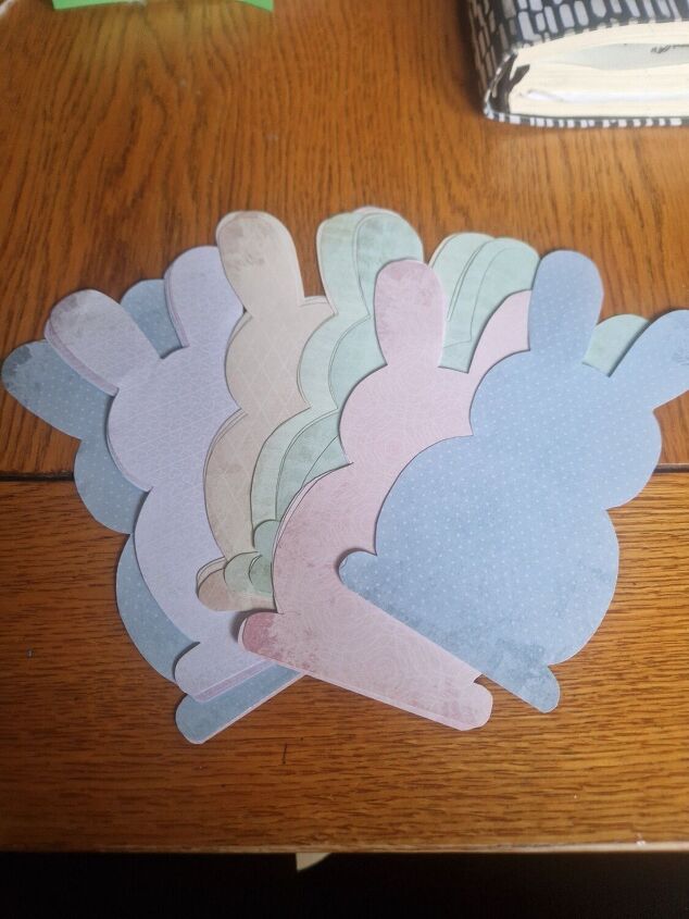 Improved paper bunny bunting