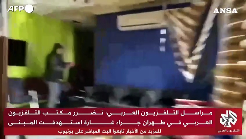 Iran, Teheran: Israele colpisce la sede della tv qatarina Al Araby