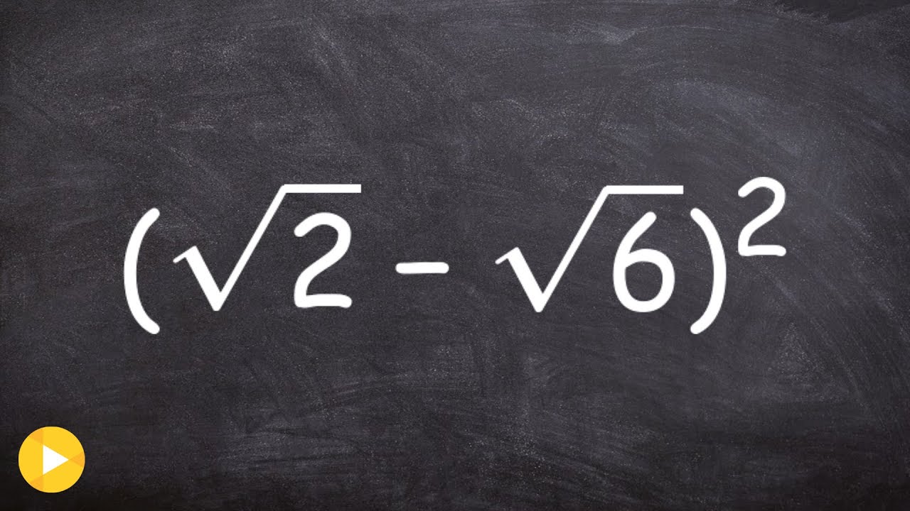 How to multiply a binomial squared with a radical