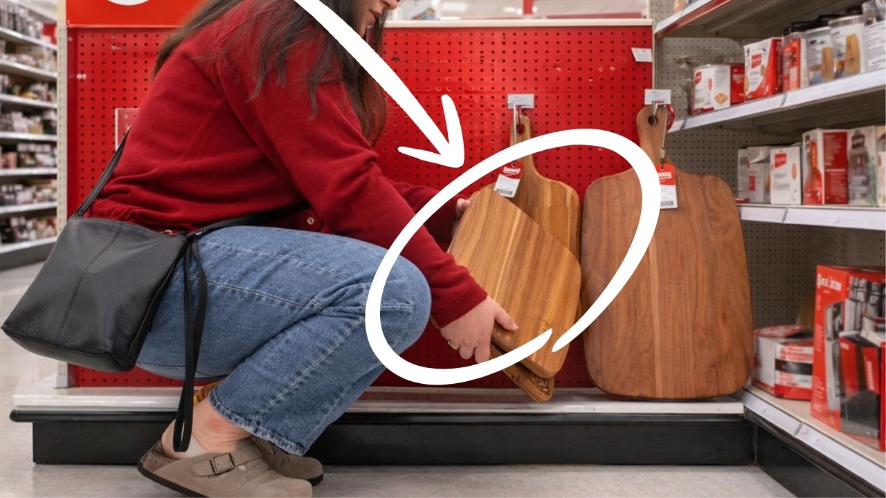 Everyone will be buying Target cutting boards after seeing this genius ...