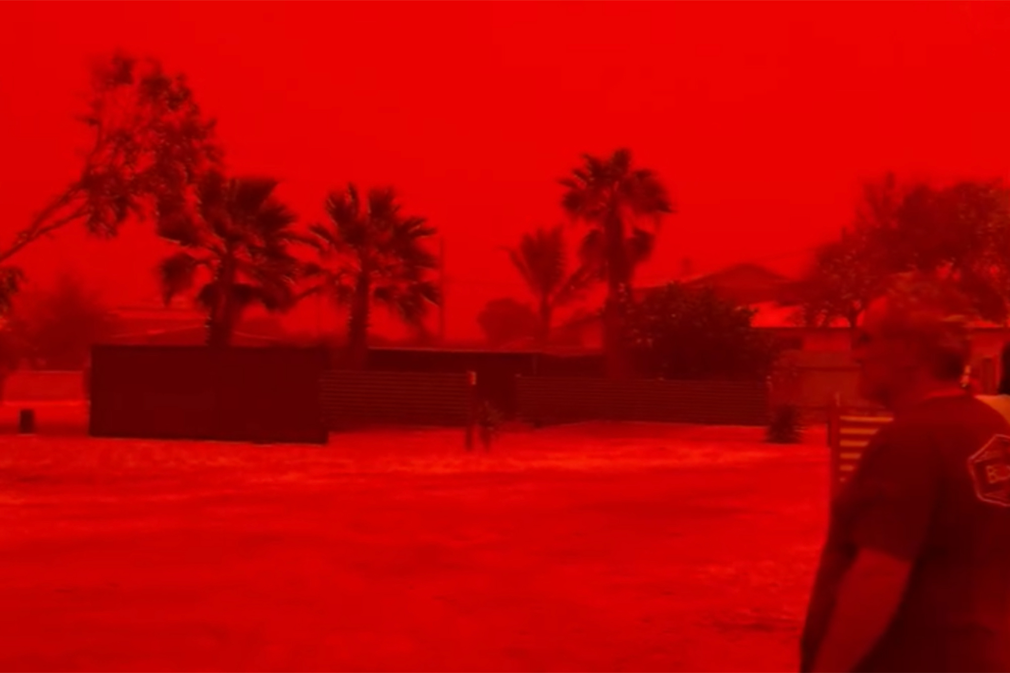 Western Australia’s skies turn a hellish red as Tropical Cyclone ...