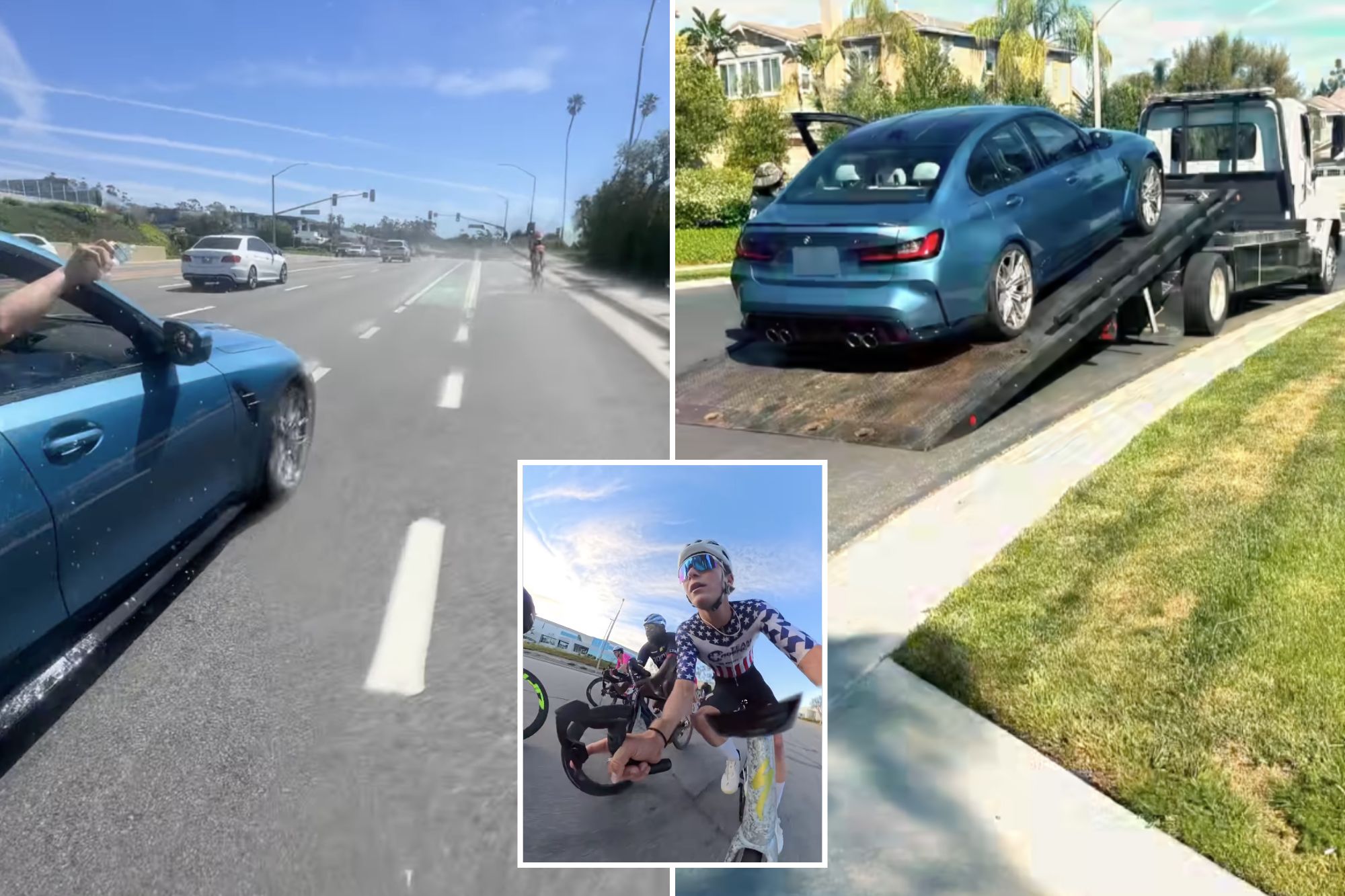 Shocking moment BMW driver gets into vicious road rage fight with pro ...