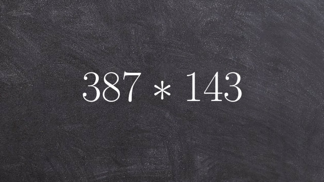 Learn how to multiply two three digit numbers