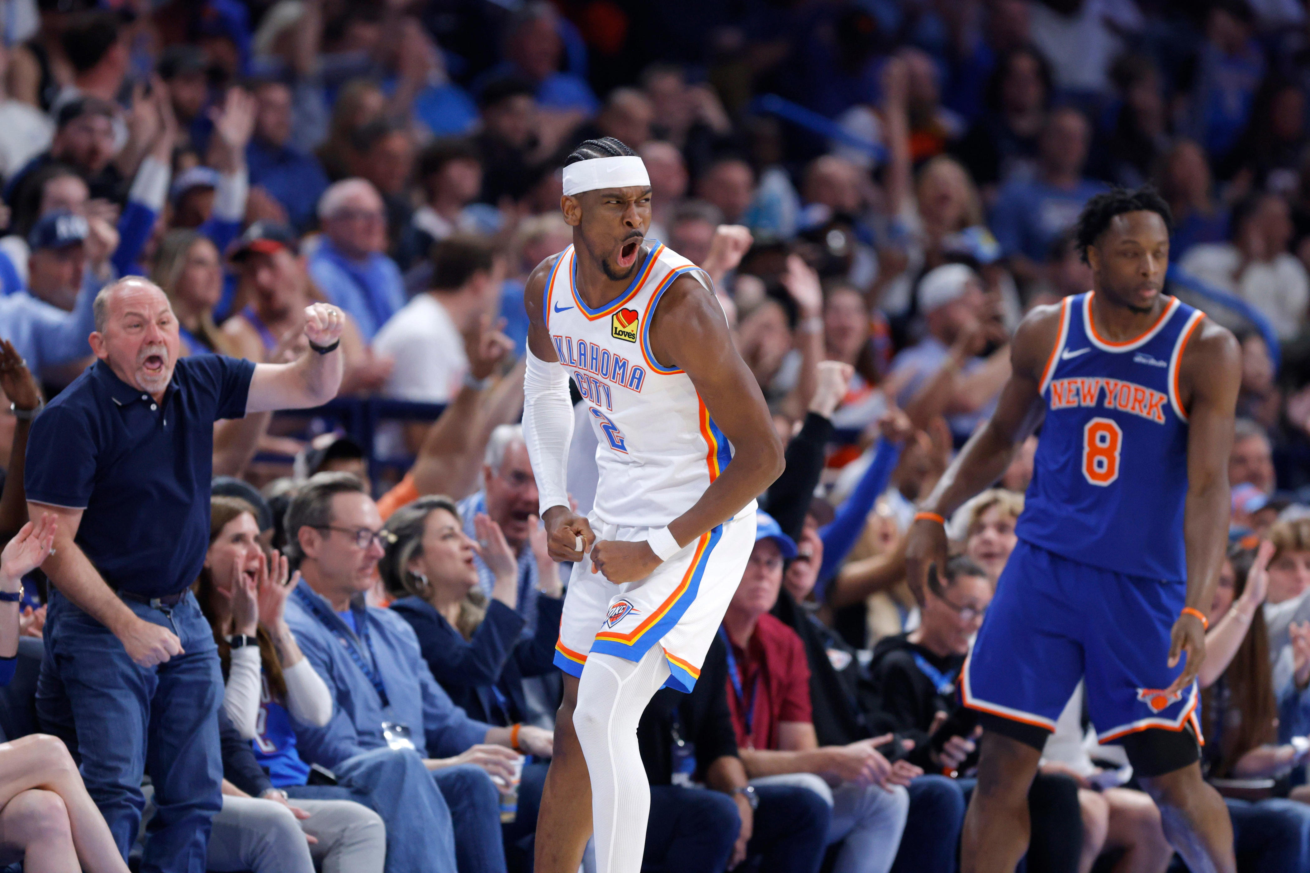 Shai Gilgeous-Alexander powers Thunder past Knicks as OKC keeps pace in ...