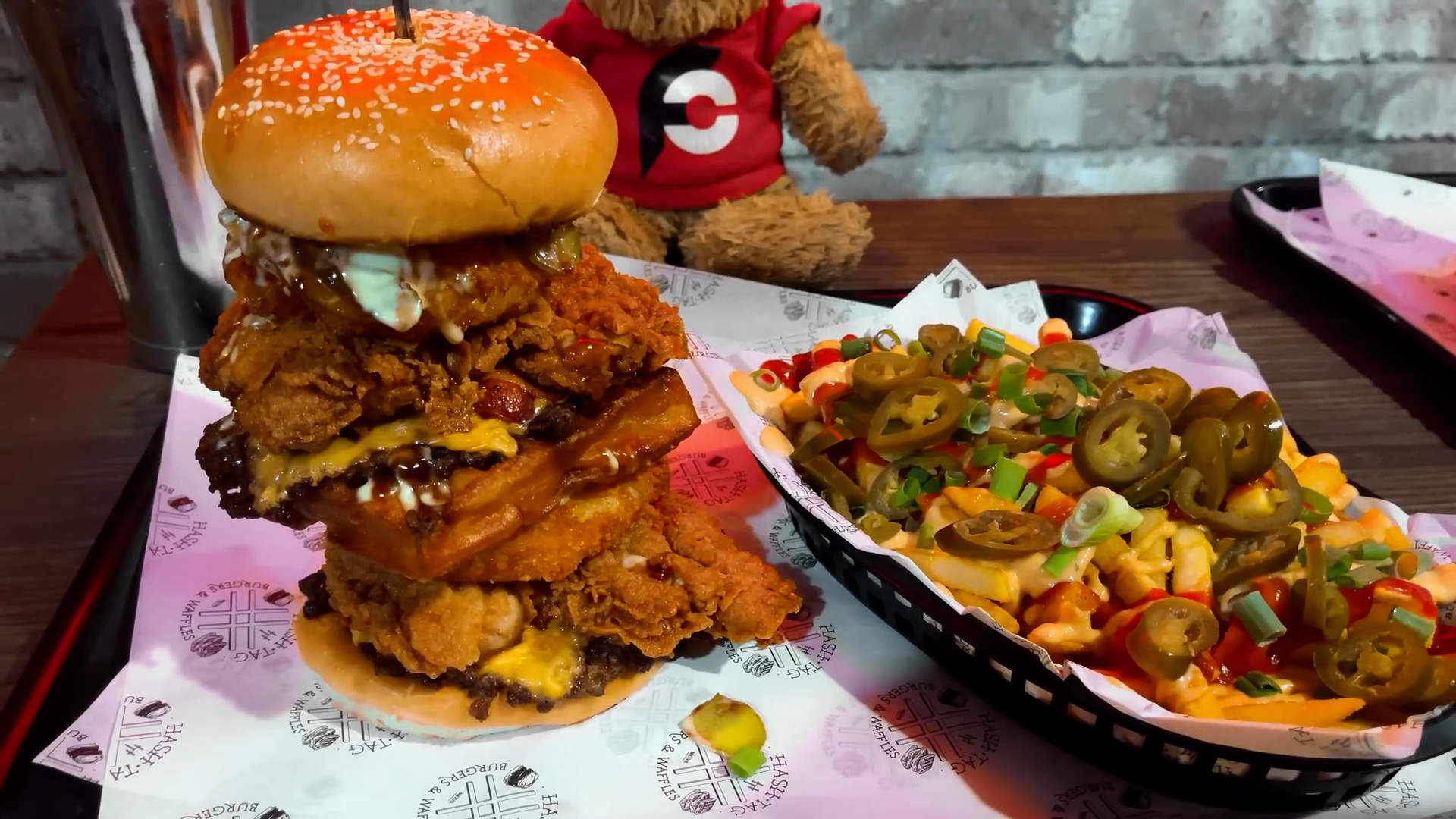 Man takes on impossible 6-patty burger challenge that 99% fail