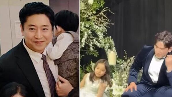 Lee Min-woo dances with daughter, Eric holds son at wedding