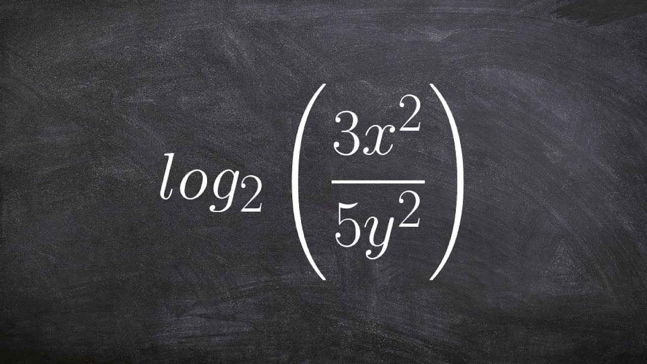 Expanding logarithmic expressions across multiplication & division