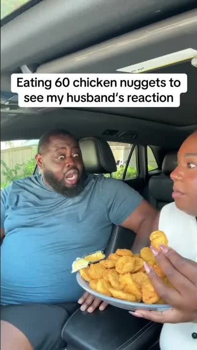 Chicken nugget showdown! Husband reacts to 60 nuggets