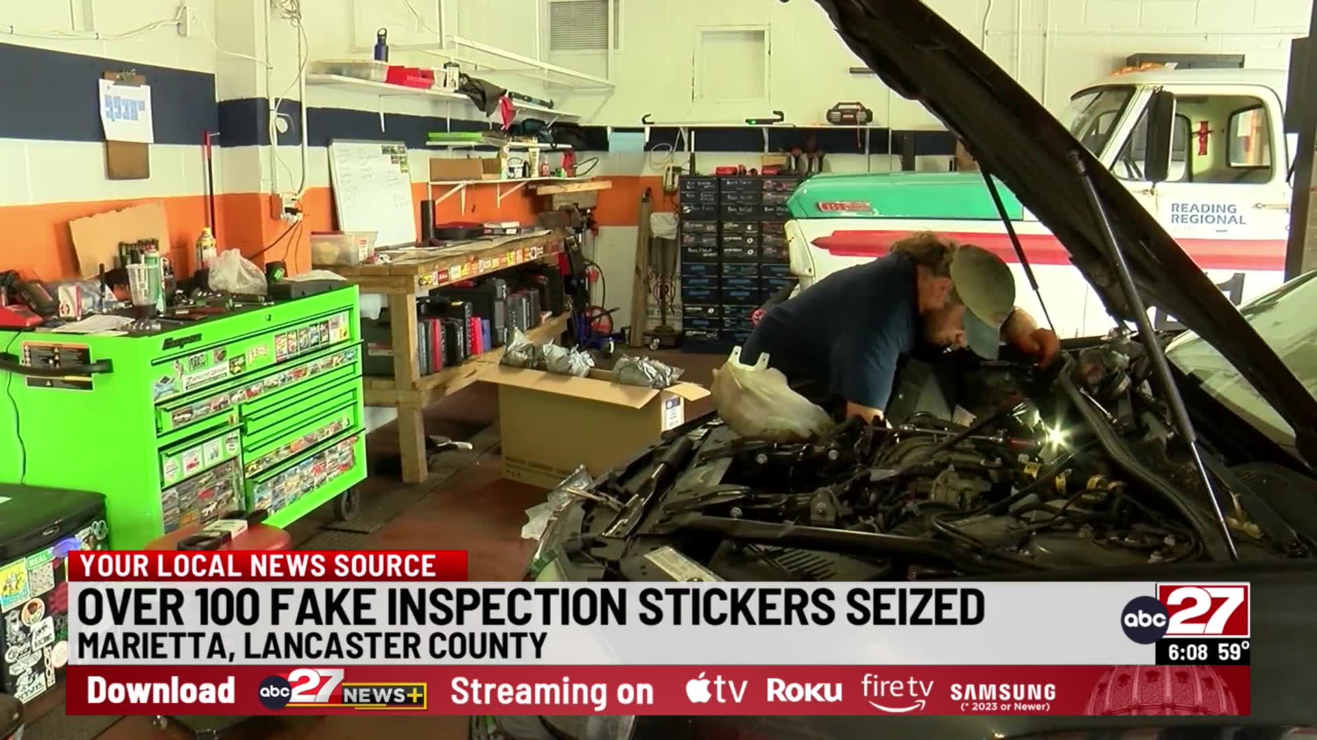 Over 100 fake inspection stickers seized in Lancaster Co. traffic stop