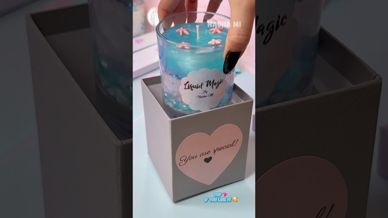 Liquid magic candle | Water candle DIY + label printing hack!
