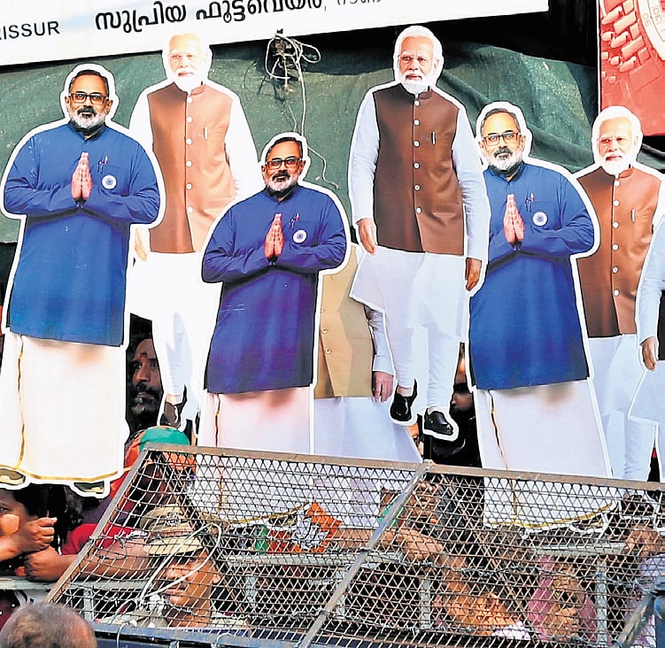 PM Modi's roadshow adds 'roar' to NDA campaign in Thrissur