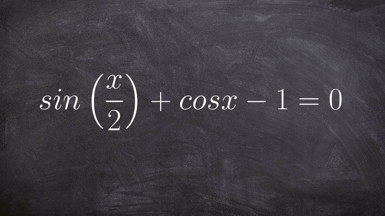 Solving an equation using the half angle formula of sine