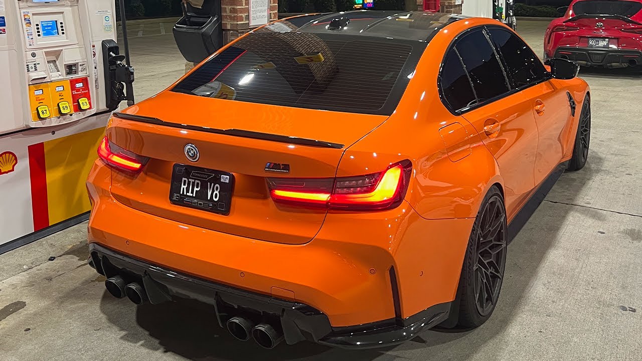 POV night drive in a straight piped G80 M3
