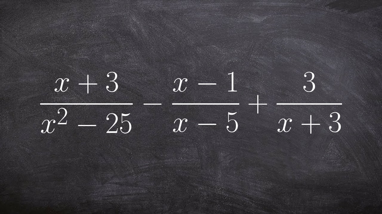 Combining rational expressions