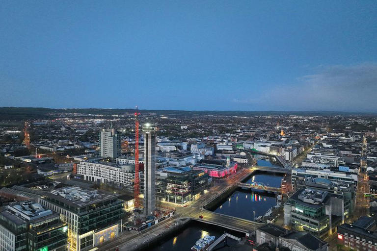 Watch: Tallest building in Ireland is taking shape on Cork quay