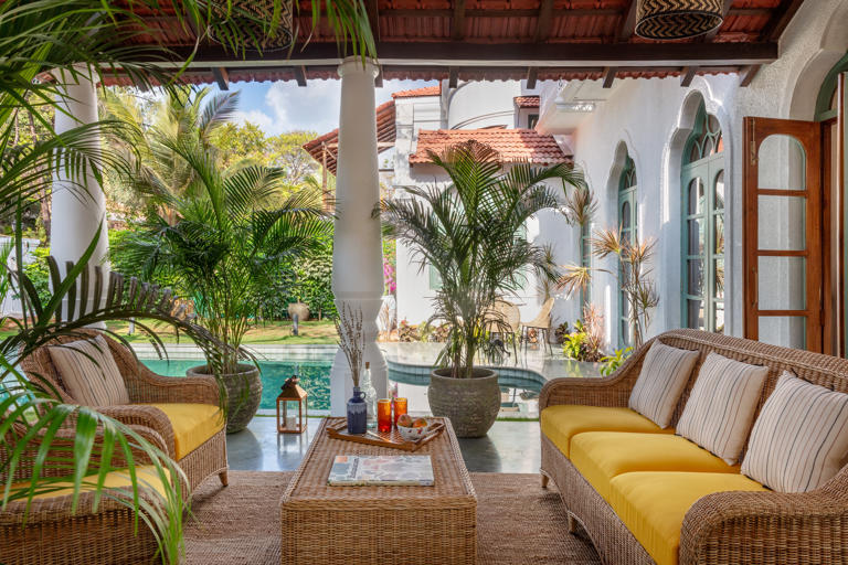 Step inside 4-BHK Goa villa with stunning pool, timeless decor, vibrant ...