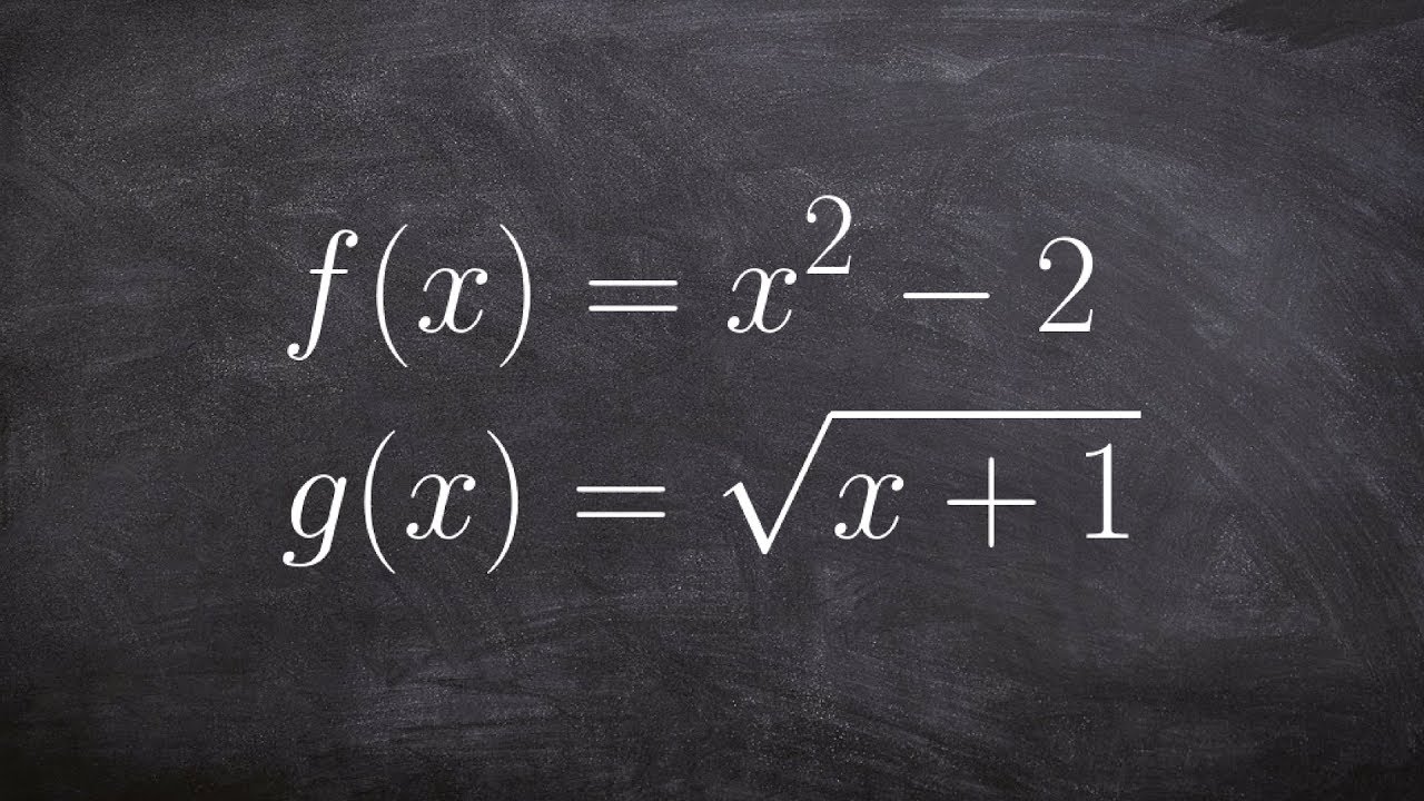 Composing two functions then determining the domain in interval notation